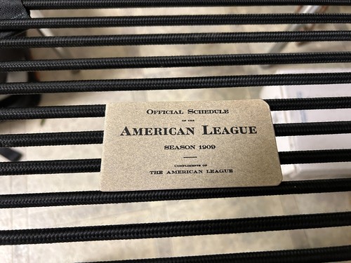 original complete RARE 1909 AMERICAN LEAGUE baseball SCHEDULE BOOKLET ...