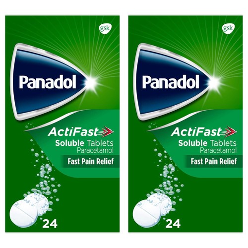 Panadol ActiFast Soluble - Fast Pain Relief - 24 x 2 PACK | eBay UK