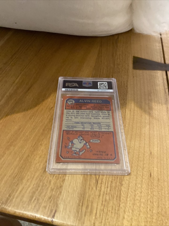 1973 TOPPS # 506 Alvin Reed PSA 6 PSA HOUSTON OILERS !!! | eBay