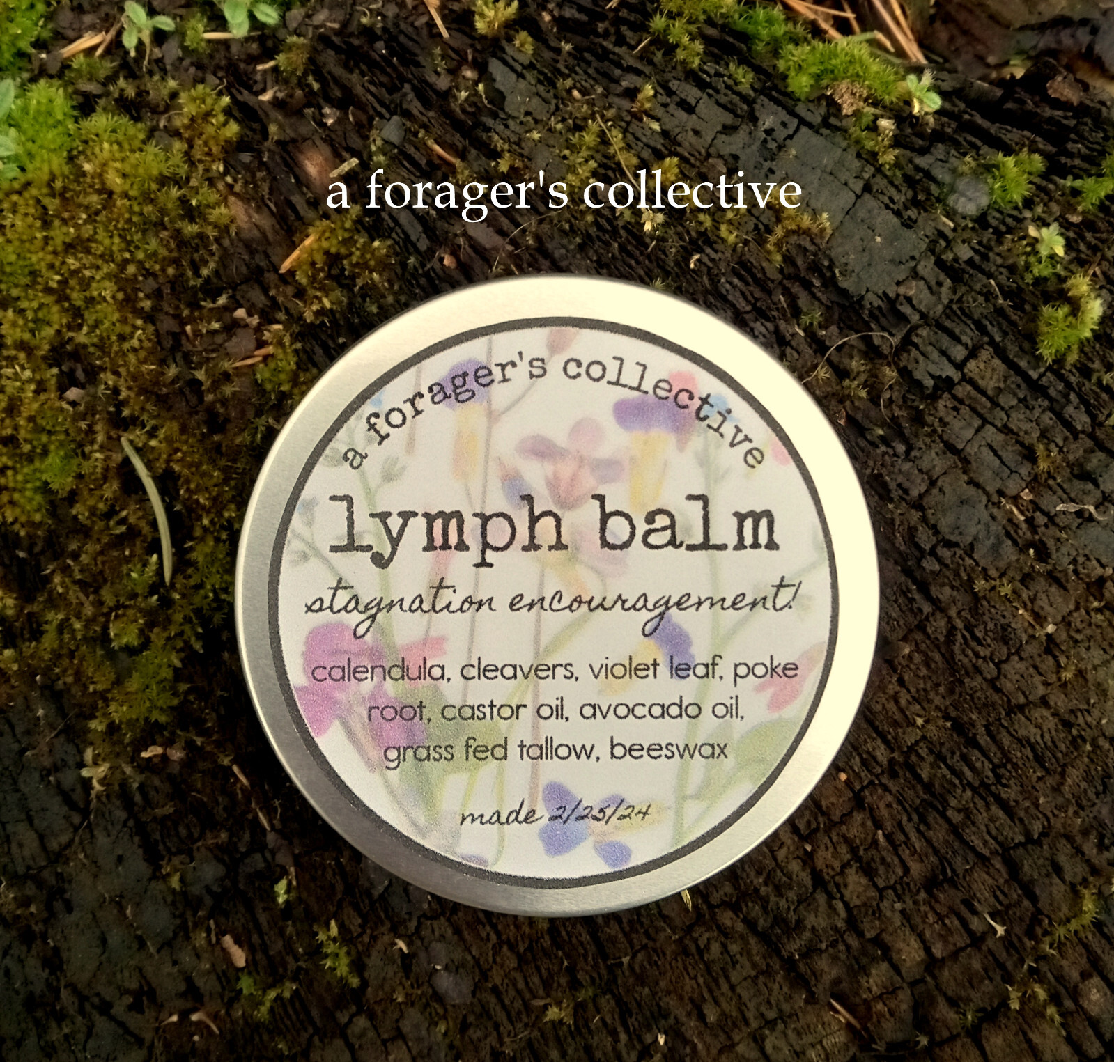 lymph balm , lymphatic salve , herbal ointment , violet tallow skin ...