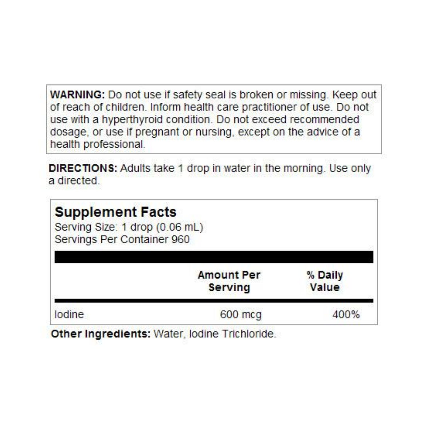 HERITAGE STORE Atomidine, Drops, Unflavored (Btl-Glass) | 2oz | 60 Day ...