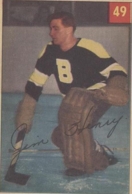 1954-55 Parkhurst - Jim Henry #49 Premium Ad Back for sale online | eBay
