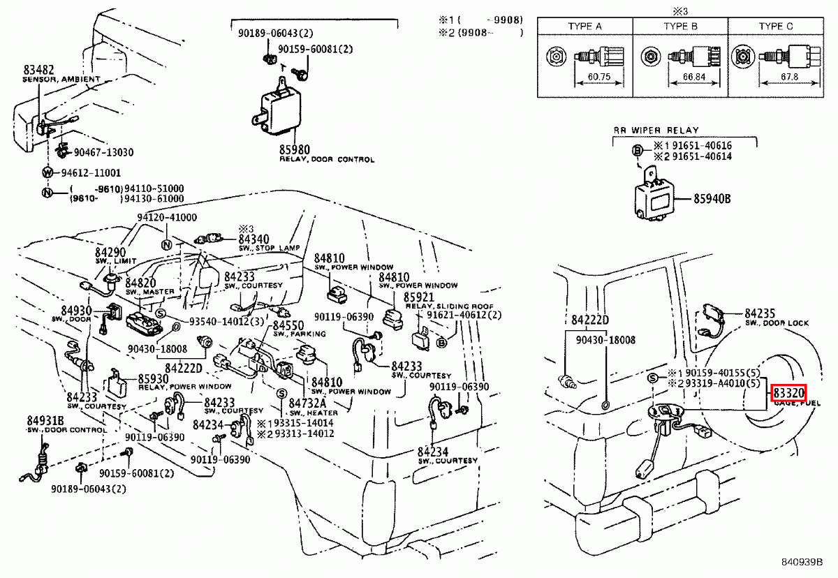 Genuine LandCruiser 70 Series 1FZ F 1HZ 1PZ 22R Sub Tank Fuel Gauge ...