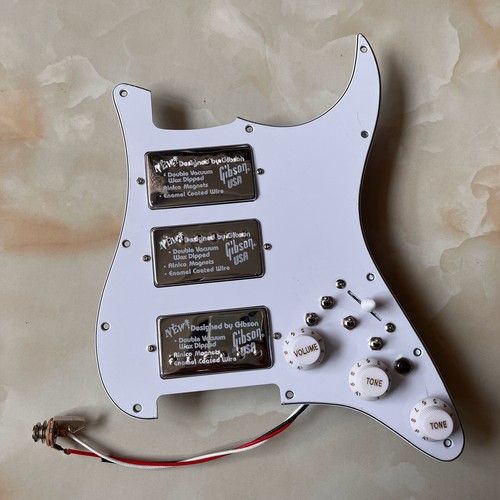 Prewired Loaded Pickguard HHH Ainico 5 Humbucker Pickups for Fender ...