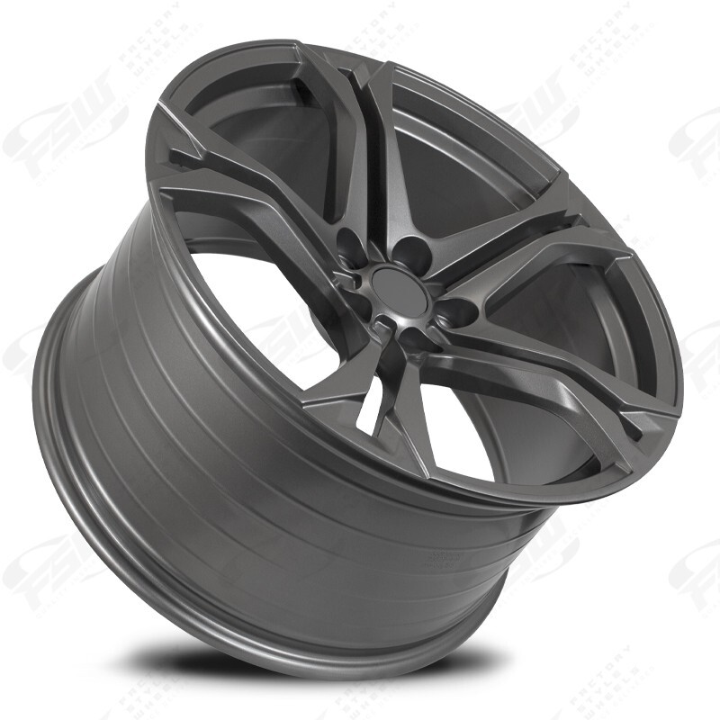 20" Wheels Fit Camaro Chevy 20x10 / 20x11 Gunmetal 1LE Split Style Rims ...