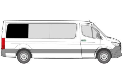 VW Crafter LWB 2017 on Just Kampers Rear Right Side Window Blackout ...