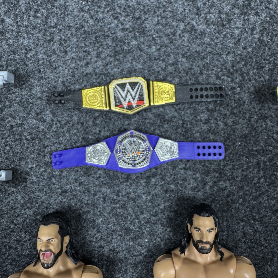 WWE Wrestling Action Figure Lot Of 16 Wrestlers & Accessories Belts ...