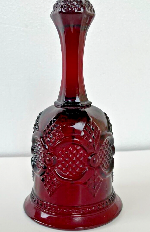 Ruby Red Glass Avon Cape Cod Bell | eBay