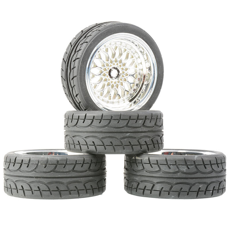 1/10 Onroad Rc Car Wheels Tires Set For Traxxas Nitro 4tec 4-tec 2.0 ...