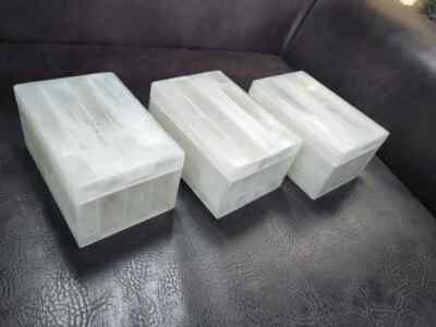 Jewellery Box | Stone box | selenite box holder, Selenite jewelry Box ...