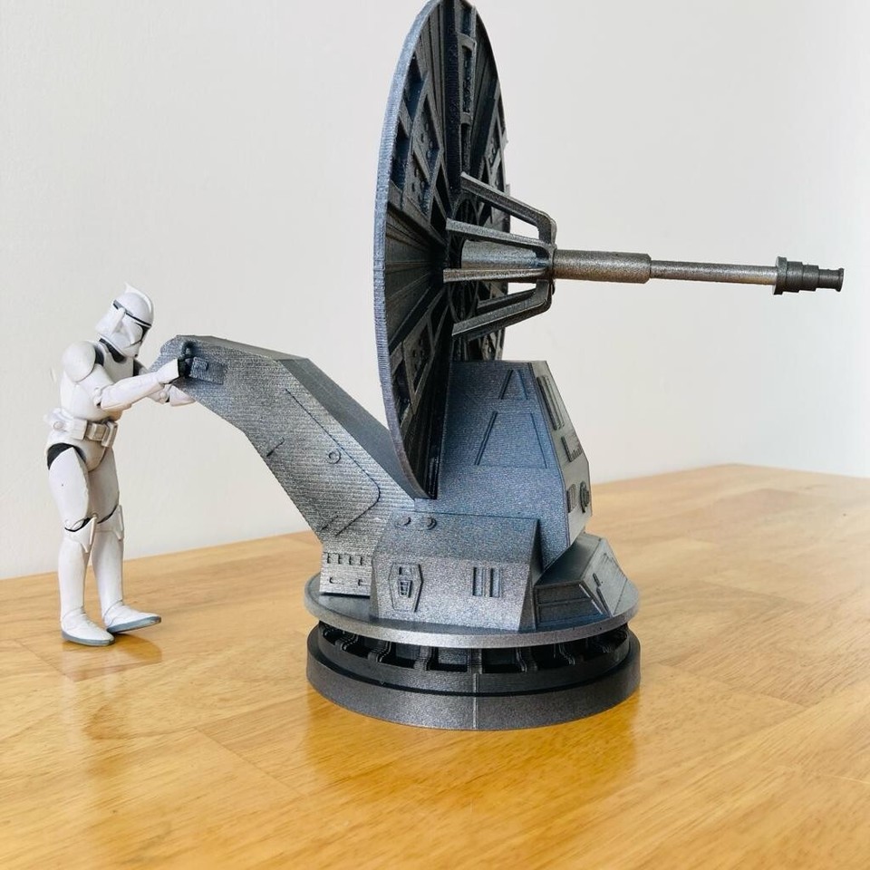 1.4 FD P-Tower Hoth Radar Laser Cannon for 6 IN (1:12) Figure Diorama ...