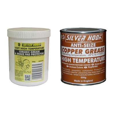 CERAMIC GREASE & BRAKE PAD PROTECTOR 500g + COPPER SLIP GREASE ASSEMBLY ...