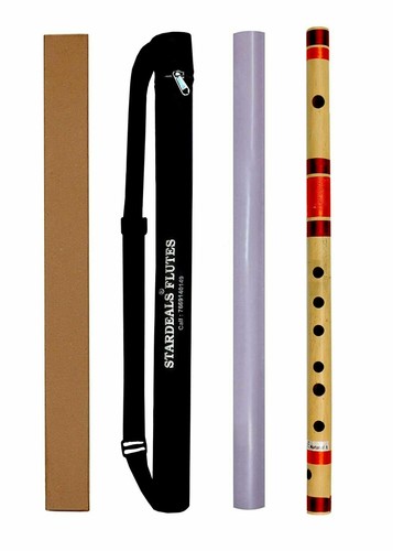 Natural Handmade Medium Bamboo Professional Flutes E Flute Bansuri Size ...
