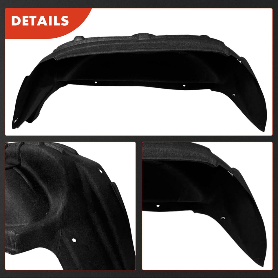 2x Rear Inner Fender Liners Splash Shield Dustproof PET for Chevy ...