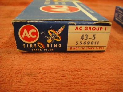 1953-55 Corvette AC 43-5 Fire Ring Spark Plugs, NOS | eBay