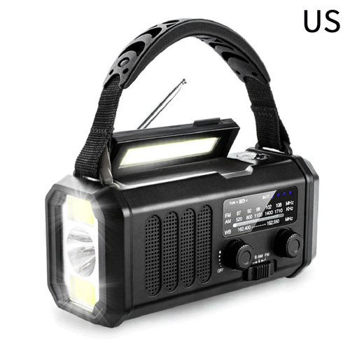 Small Portable Hand Crank Emergency Survival FM Radio 20000Mah Battery ...