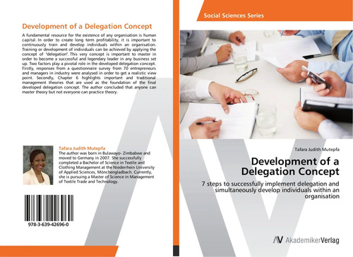 Tafara Judith Mutepfa | Development of a Delegation Concept ...