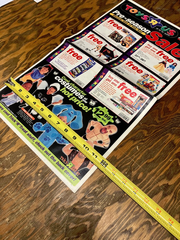 Toys R Us newspaper print ad sale flyer movie photo prop old toy ads | eBay