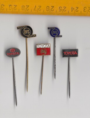 Vintage enamel TOYOTA pin badge Car Logo Japan Motor Company | eBay