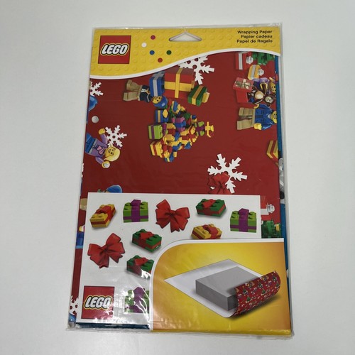 LEGO Christmas Holiday Wrapping Paper, W/stickers 851407 NEW Sealed ...