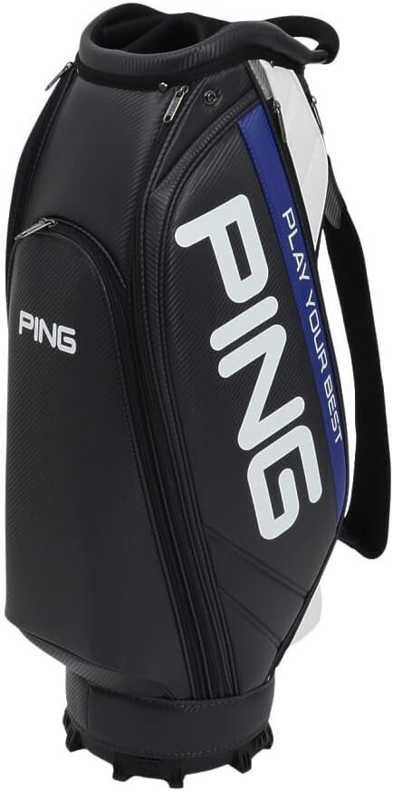 PING Golf Men's Caddy Bag SOFT PU 9.5 x 47 inch 3.2kg Navy White CB ...