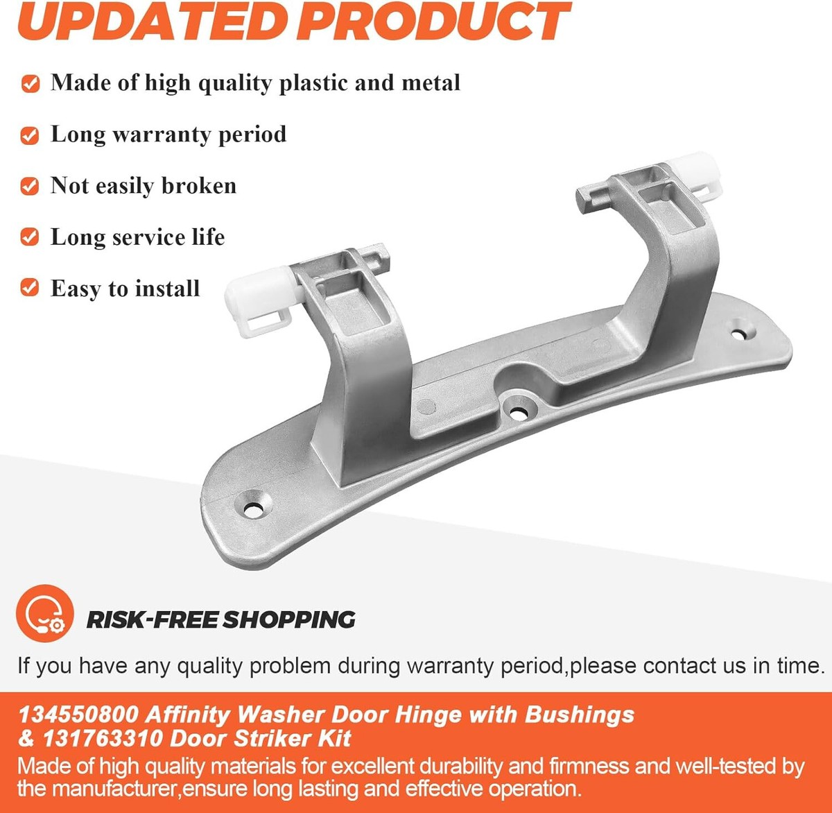 Electrolux Washer Door Latch Upgraded 134550800 Affinity Washer Door ...