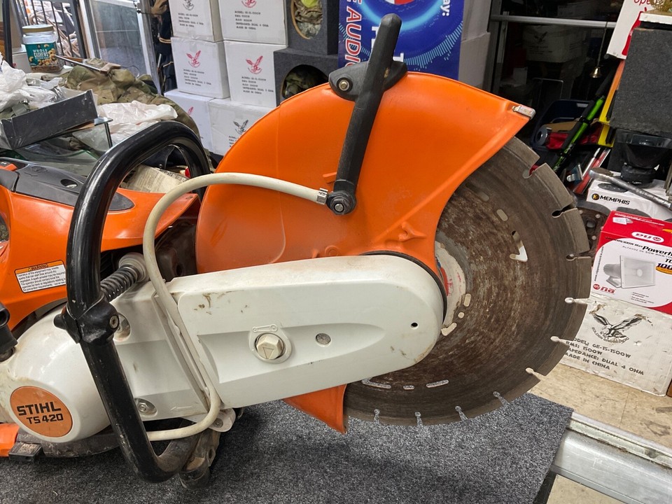 STIHL TS420 14" Gas Handheld Cut-Off Saw - Orange 886661002009 | eBay