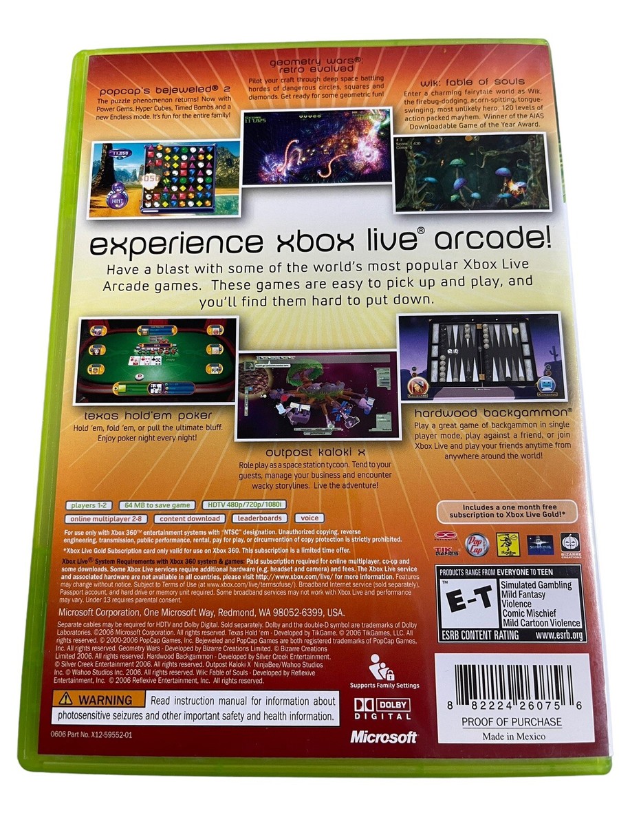 Xbox Live Arcade Games