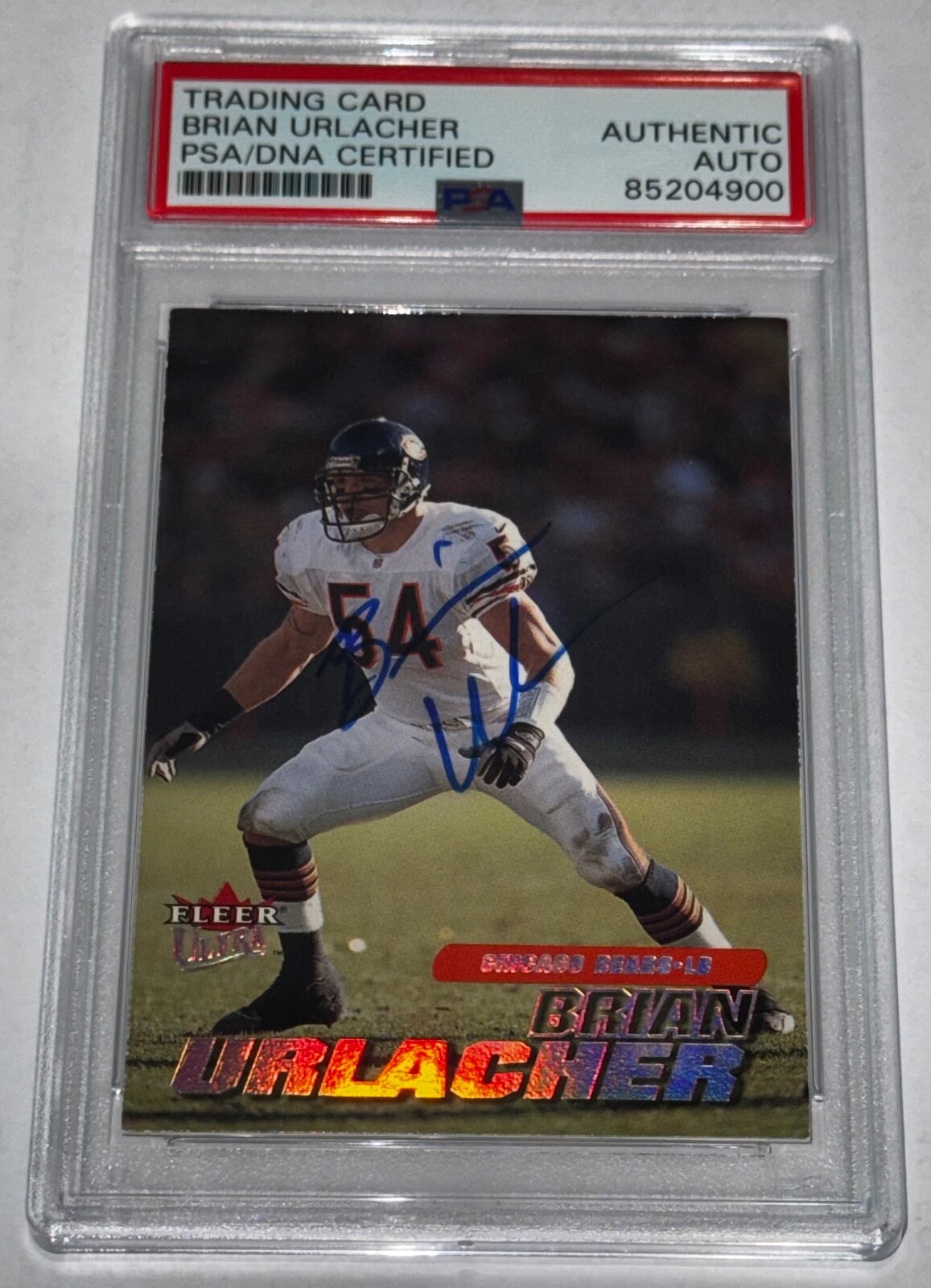 Brian Urlacher "HOF & ROY + DPOY" 2001 Fleer Autographed Signed Rookie ...