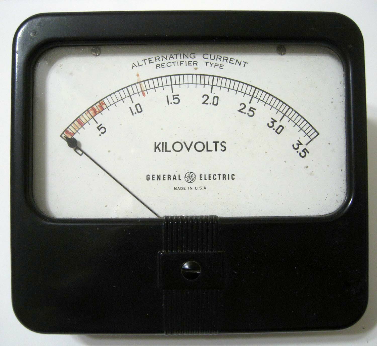 GE ® General Electric ® 0-3.5 KILOVOLTS - AC - Rectangular - - Black ...