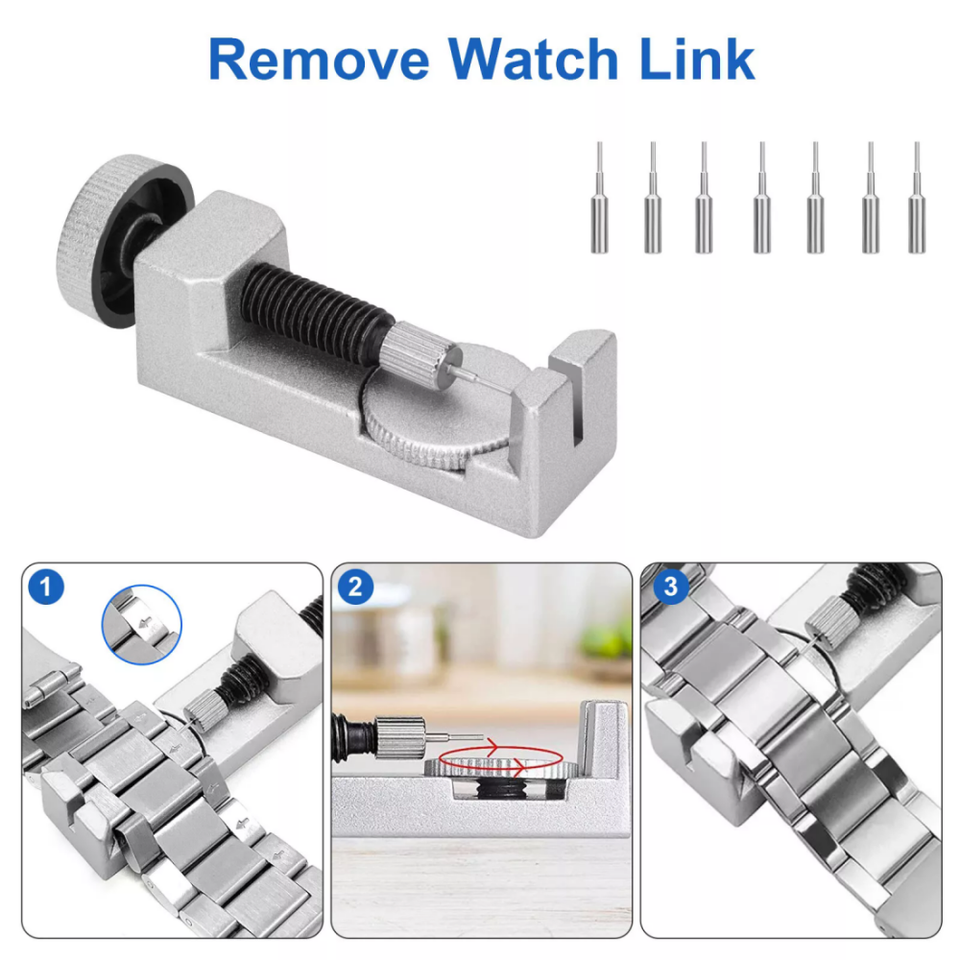 Adjustment Watch Band Strap Bracelet Repair Resizing Tool Kit Link Pin ...