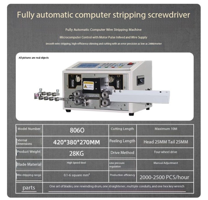 Fully Automatic Computerized Wire Stripping Machine and Wire Cutting ...