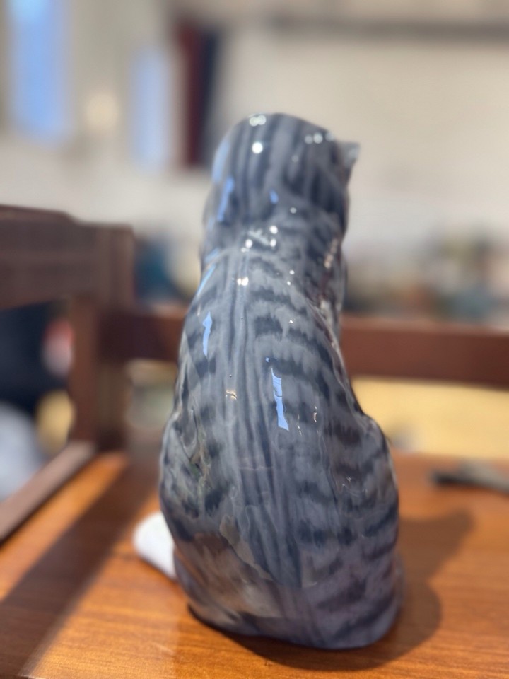 Royal Copenhagen Denmark No.340 Grey Tabby Cat Erik Nielsen Porcelain ...