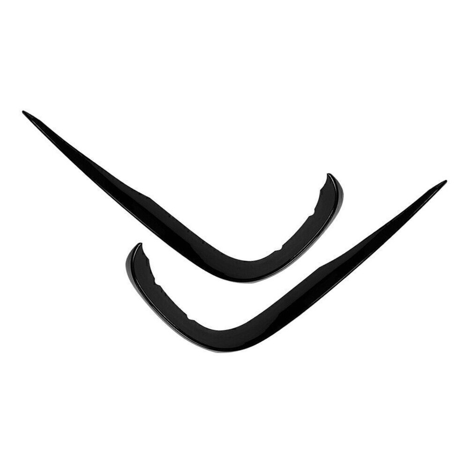 For Mercedes Benz E-Class W213 E200 E300 E260 Black Front Bumper Lip ...