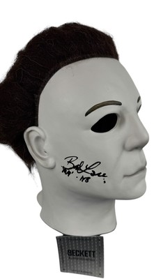 BRAD LOREE signed MICHAEL MYERS Halloween Resurrection MASK TOTS ...