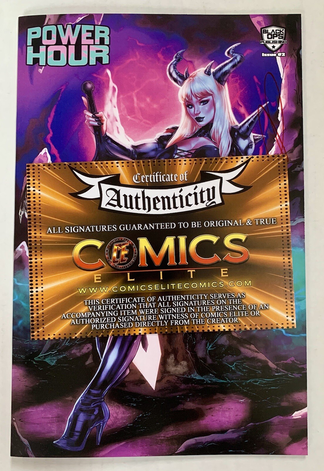 POWER HOUR #2 Elias Chatzoudis Kickstarter Magik Demon Variant Signed w ...