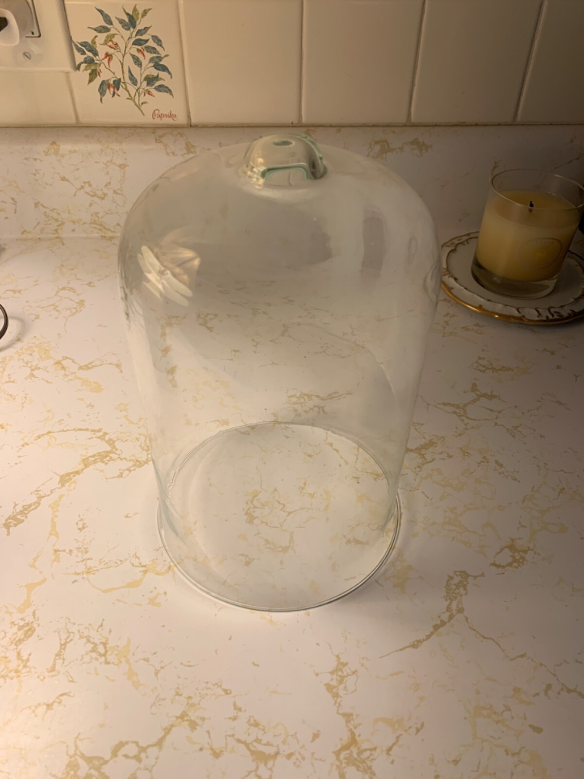 Vintage Glass Bell Dome Cloche EXCELLENT | eBay