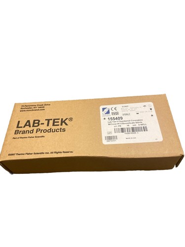 LAB-TEK II Borosilicate Glass 1.5 Chambered Coverglass w/ Cover 2-Well ...