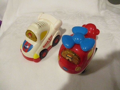 Vtech Go Go Smart Wheels Helicopter & Race Car Tested & Working | eBay