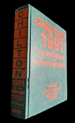 Chilton’s 1991 Labor Guide and Parts Manual 8076 | eBay