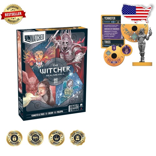 Unmatched: The Witcher Realms Fall - Miniature Fighting Game Ages 9+, 2 ...