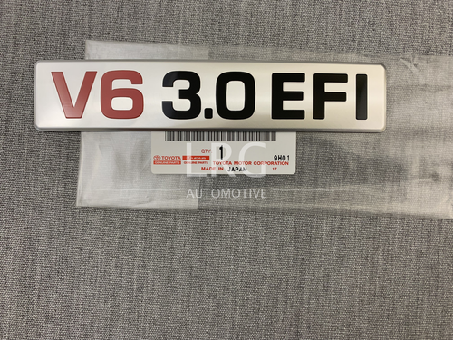 Toyota Engine Plate Decal V6 3.0 EFI 4Runner Pickup T100 87-95 Genuine OEM | eBay