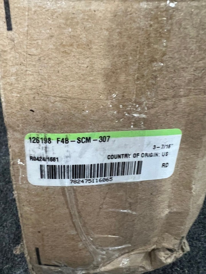 DODGE F4B-SCM-307 Flange-Mount Ball Bearing Unit, 3-7/16in Bore, 4-Bolt ...