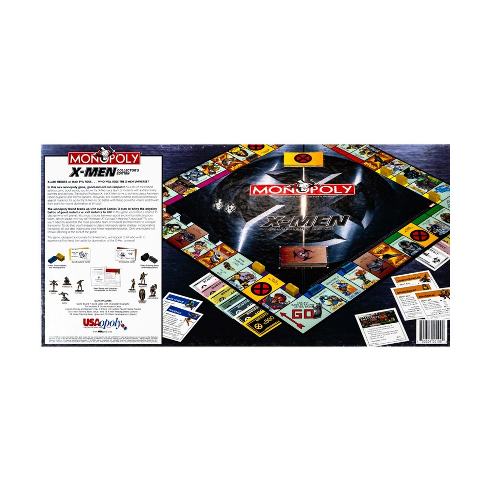 USAOpoly Monopoly Monopoly - X-Men Collector's Ed Box VG+/NM | eBay