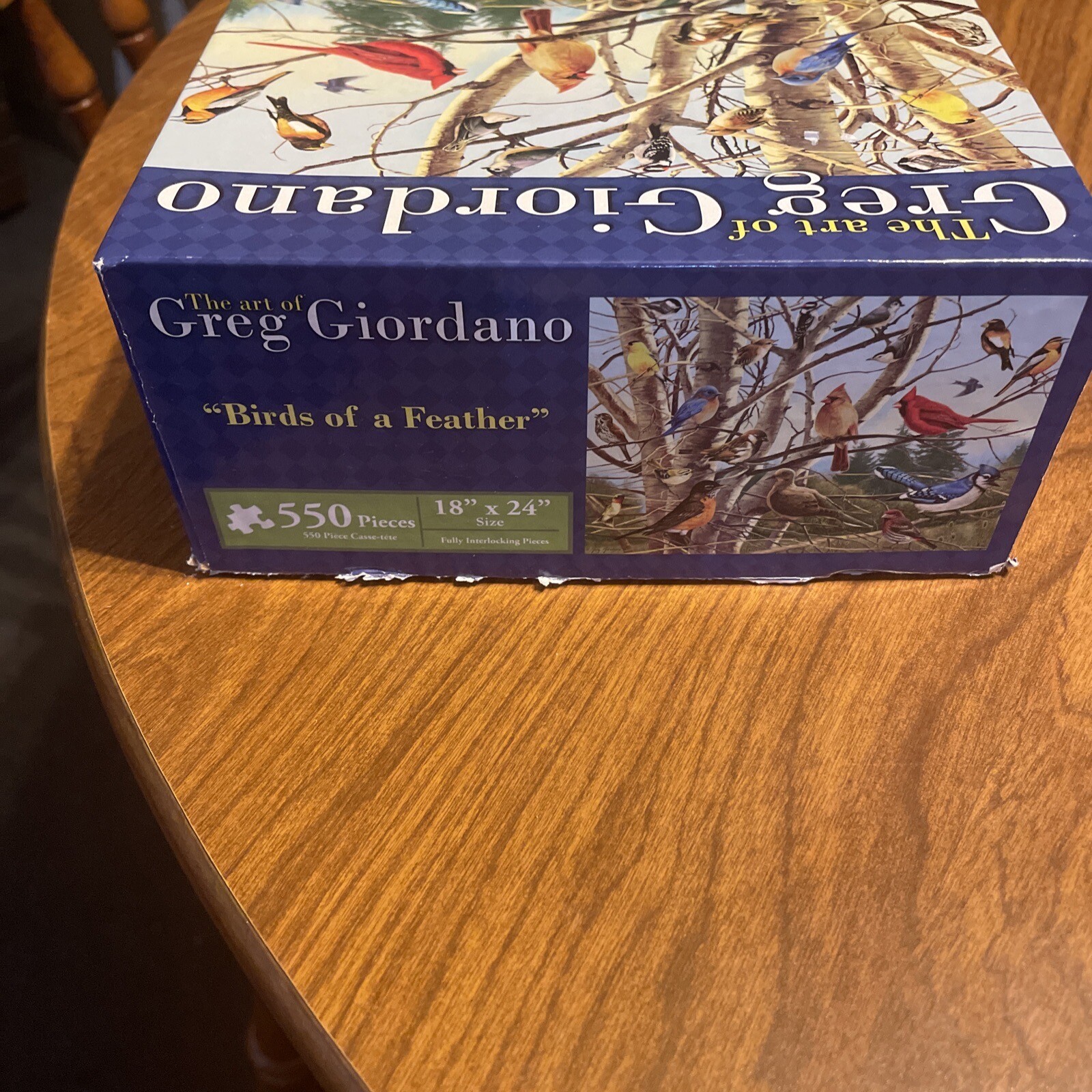 Greg Giordano 550 pc Jigsaw Puzzle 24" x 18" Birds of a Feather" Bird ...