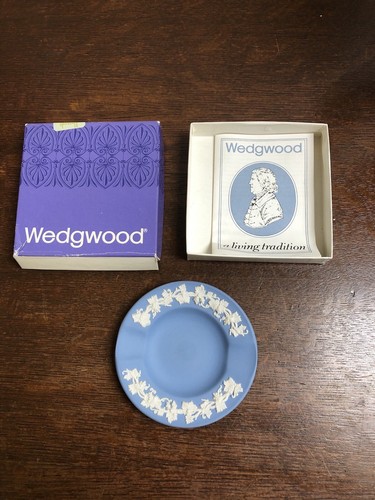 Vintage Wedgwood Light Blue Jasperware Ashtray Made In England. 4 Inch ...