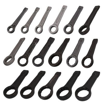 Metric Slogging Box End Striking Ring Wrench Spanner Bi-Hex 12 Sided ...