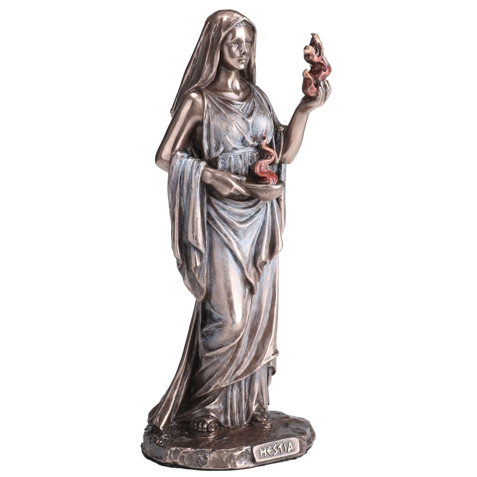 Hestia Greek Goddess Of Home And Hearth 16cm Veronese Statue | eBay