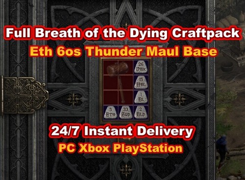 Breath Of The Dying Craftpack Thunder Maul Eth Diablo II Resurrected ...