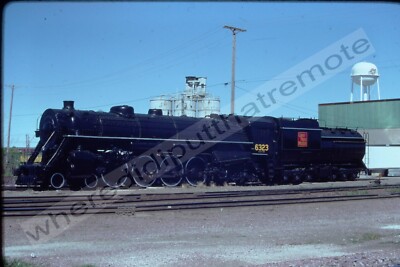 Orig. Slide Grand Trunk Western GTW 6323 Alco 4-8-4 Proviso Melrose ...